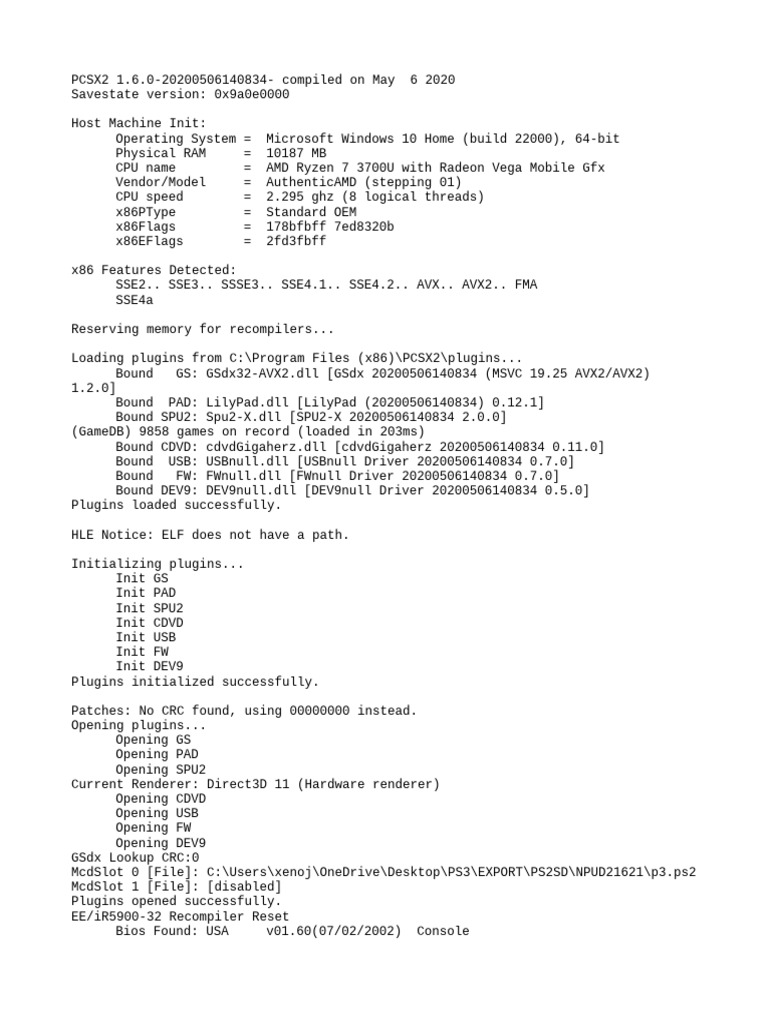 Emu Log | PDF | Booting | Computer Science