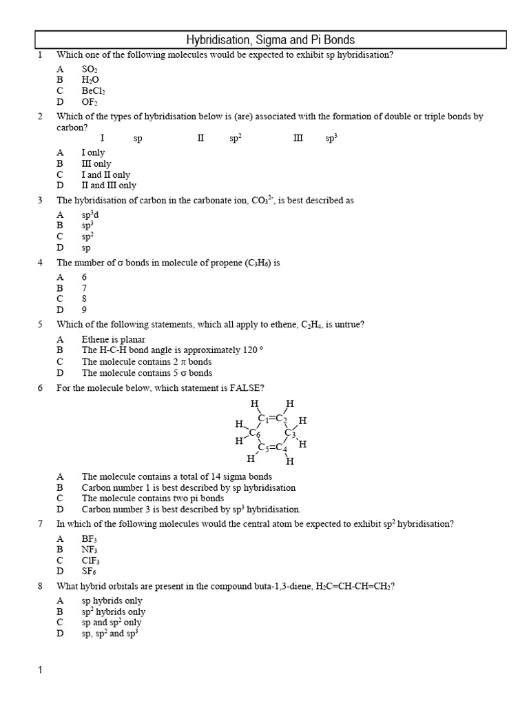 HL Bonding Questions 3 | PDF | Chemical Bond | Materials