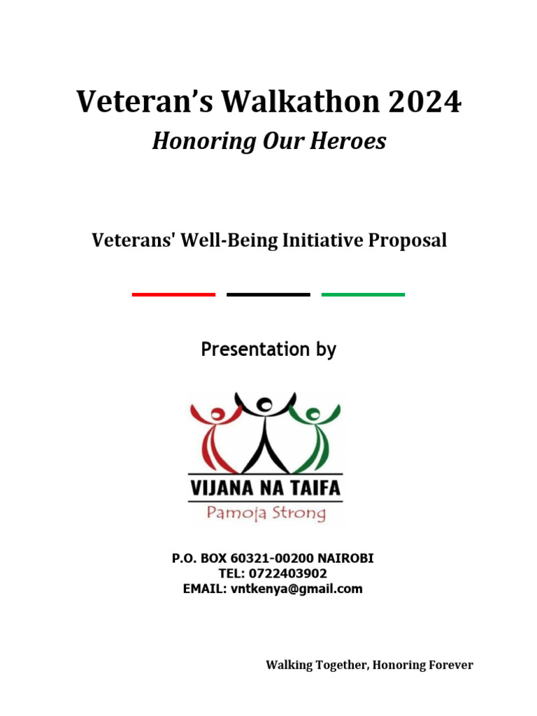 Veterans Walkathon 2024 Proposal | PDF | Politics | Social Science