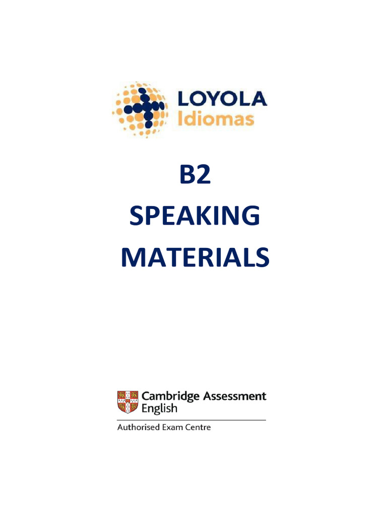 B2 Speaking Materials | PDF