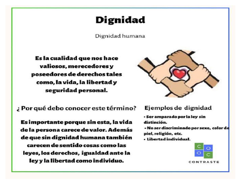 Conceptos de Dignidad | PDF