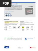 Exide Sprinter P-XP Data Sheet | PDF | Electricity | Galvanic Cells