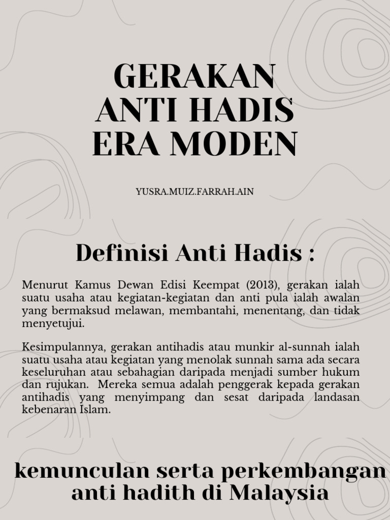 Gerakan Anti Hadis Era Moden | PDF