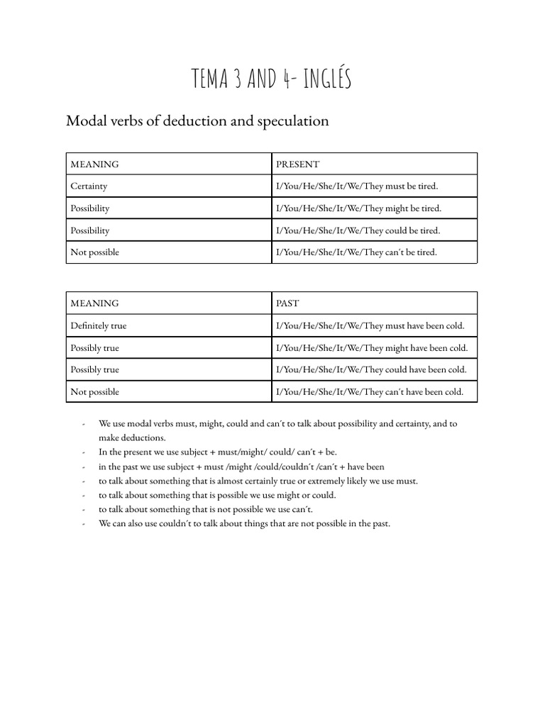 Tema 3 y 4 de Inglés | PDF | Linguistic Morphology | Syntax