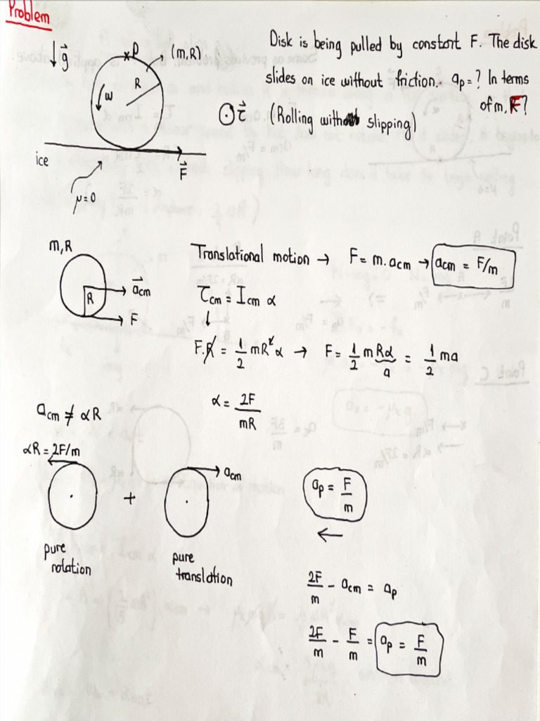Problems About Rolling Motion | PDF