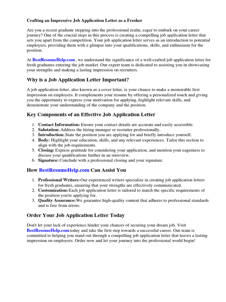 Fresh Grad Job Application Guide | PDF | Résumé