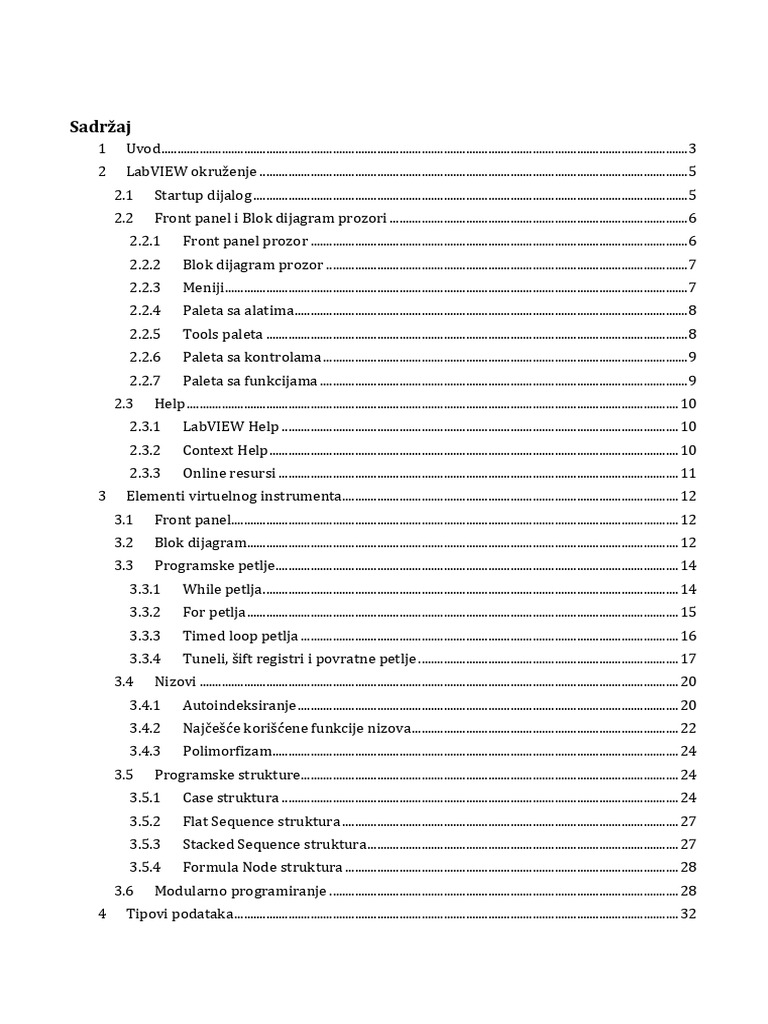 Merenje, Analiza I Vizuelizacija Signala Primenom LabVIEW Paketa | PDF