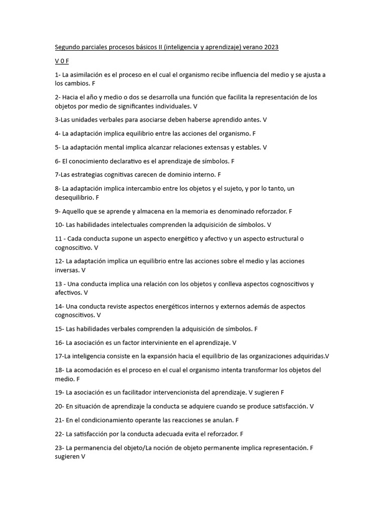 Reco 2 Proc Bas II | Descargar gratis PDF | Aprendizaje | Mente