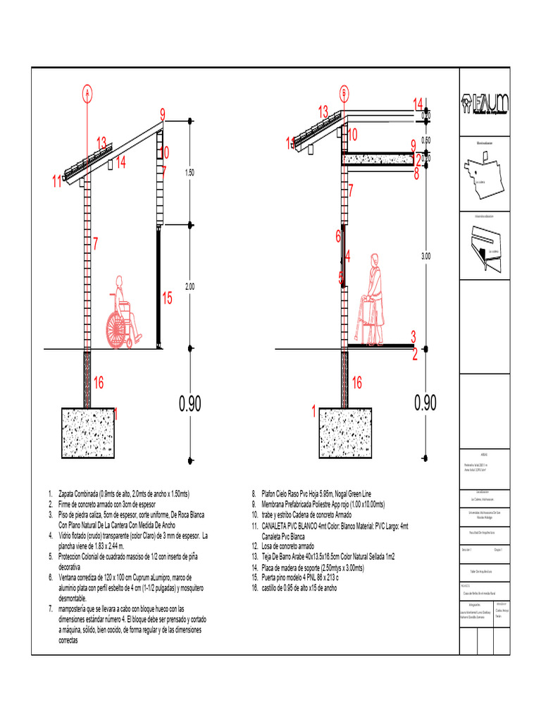 Corte Por Fachada | PDF | Diseño arquitectonico | Arquitectura