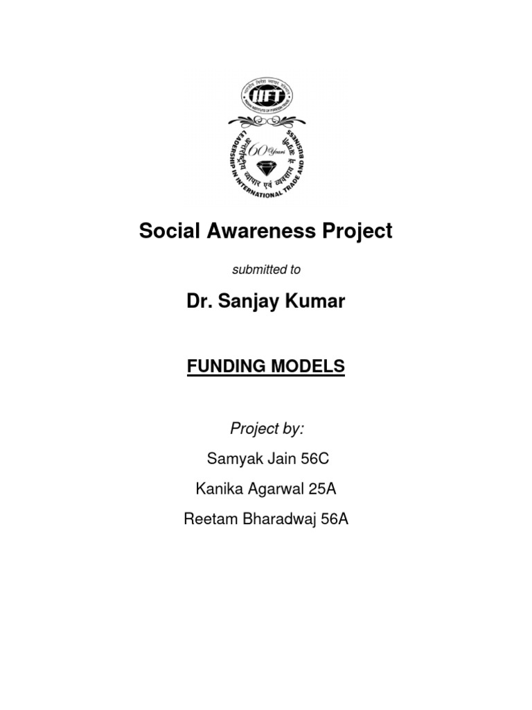 Social Awareness Project | PDF | Corporate Social Responsibility ...