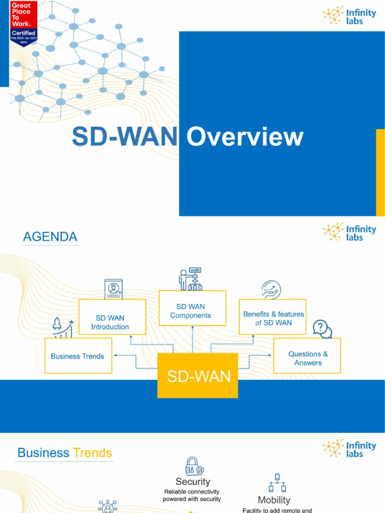 SD WAN Overview - What Is SD WAN - Benefits of SD WAN | PDF
