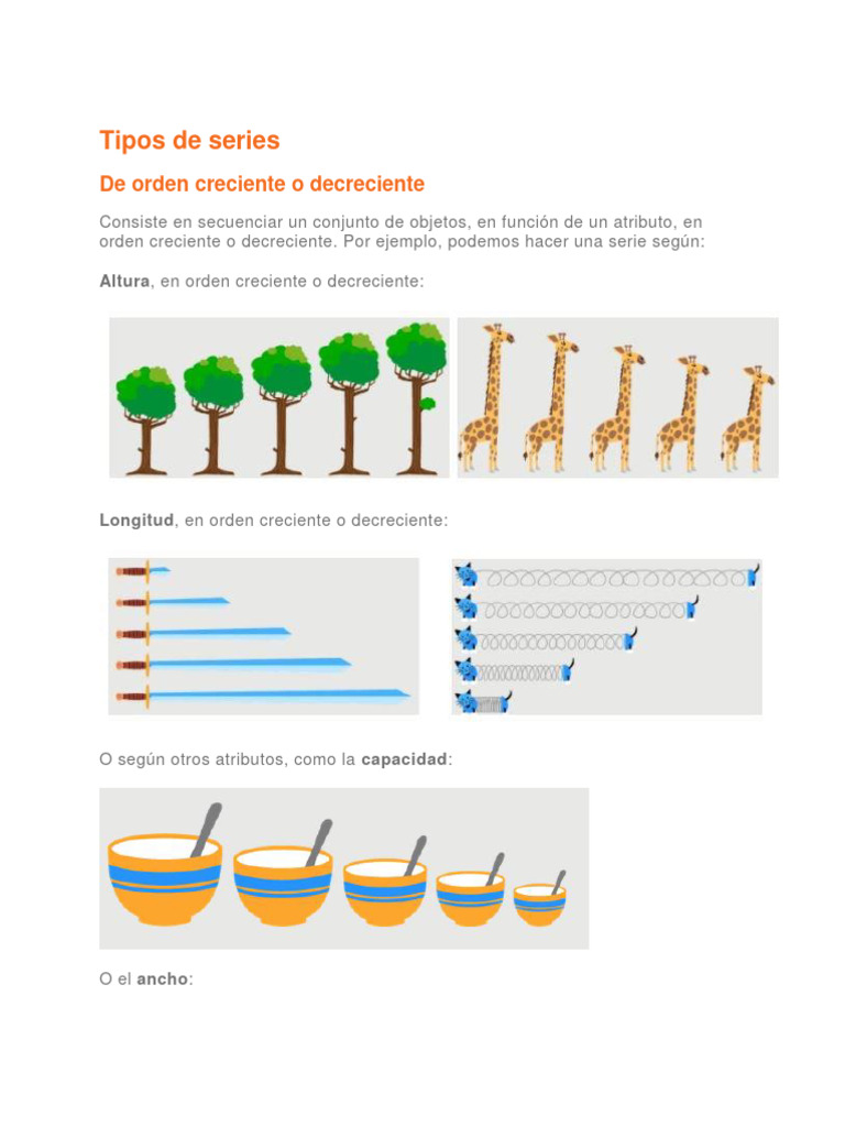 Tipos de Series | PDF | Secuencia | infinito