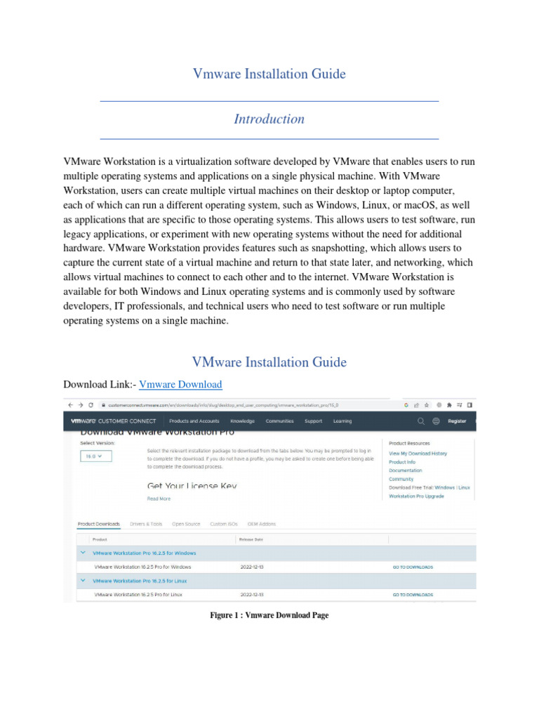 Lab 01 - VMware Guide and Installation | PDF | Computer Network | Operating System
