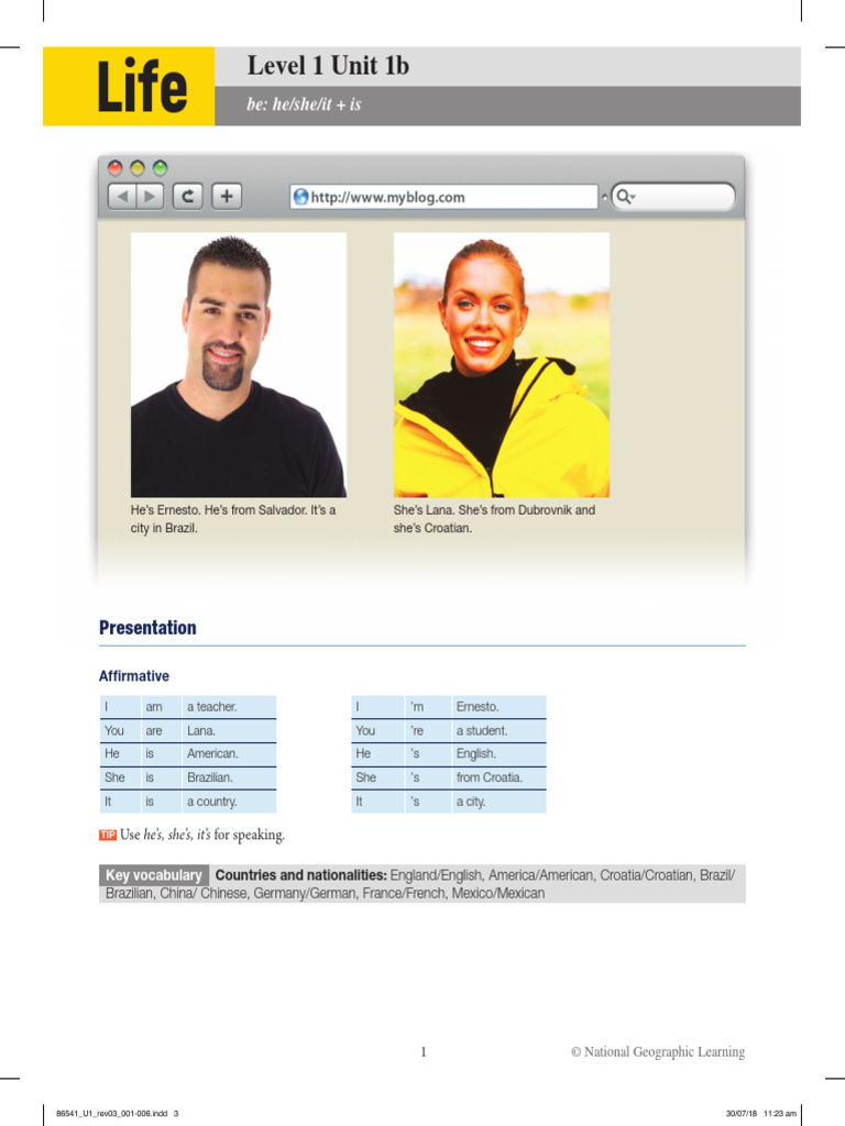 Simple Present To Be 2 Pdf Human Communication Languages