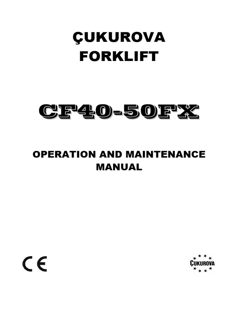 CF40-50FX Operation and Maintenance Manual 560a02r04 | PDF