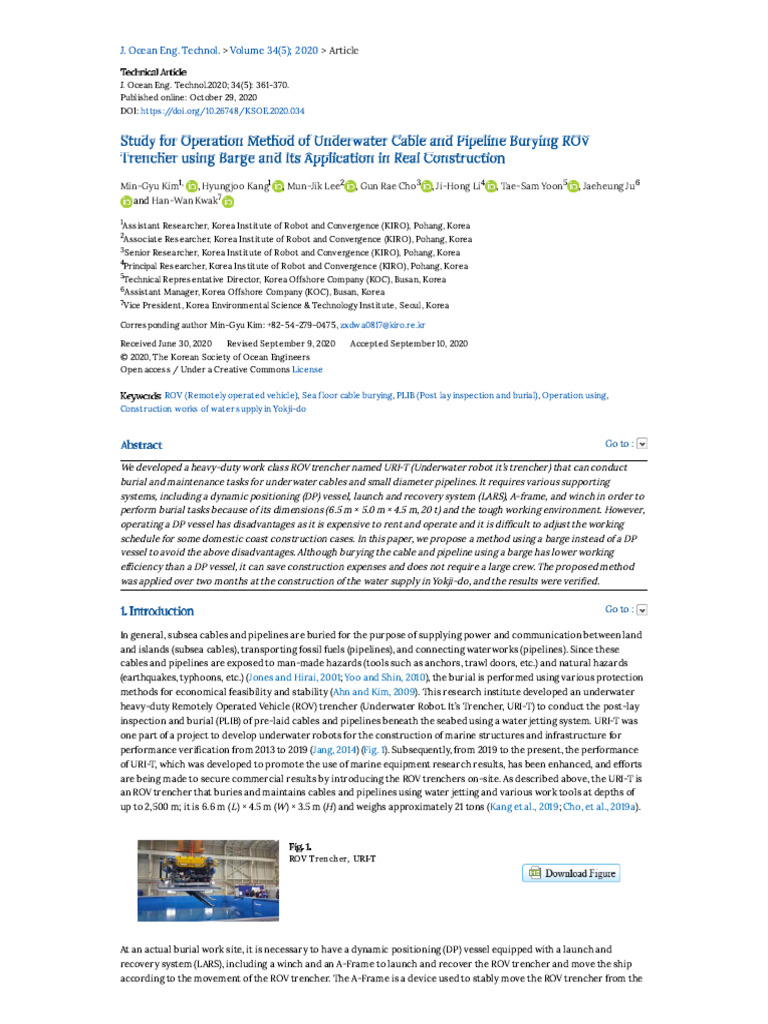 Operation Method ROV Jetting | PDF