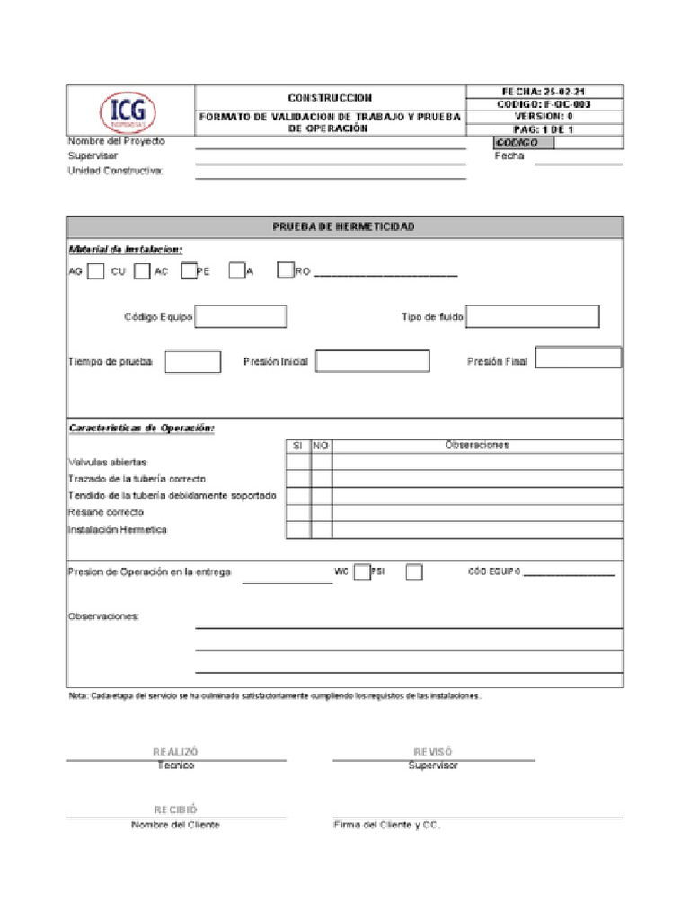 Formato de Pruebas | PDF