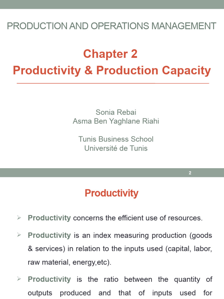 Productivity | PDF