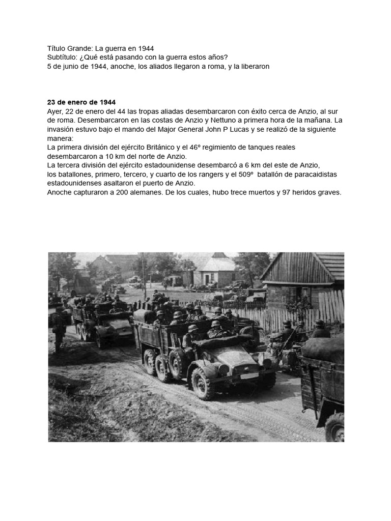 La Seguna Guerra Mundial | PDF | Conflictos | Cronología de la guerra