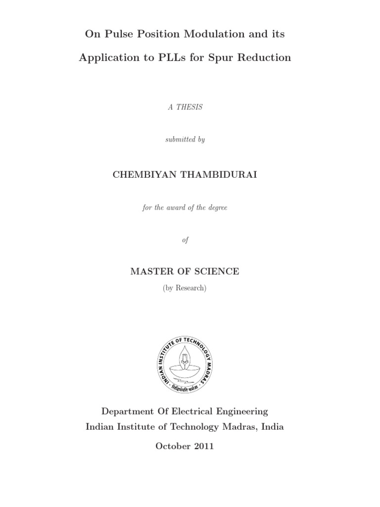 Chembian MS Thesis 1706623765 | PDF | Electrical Engineering | Electronics