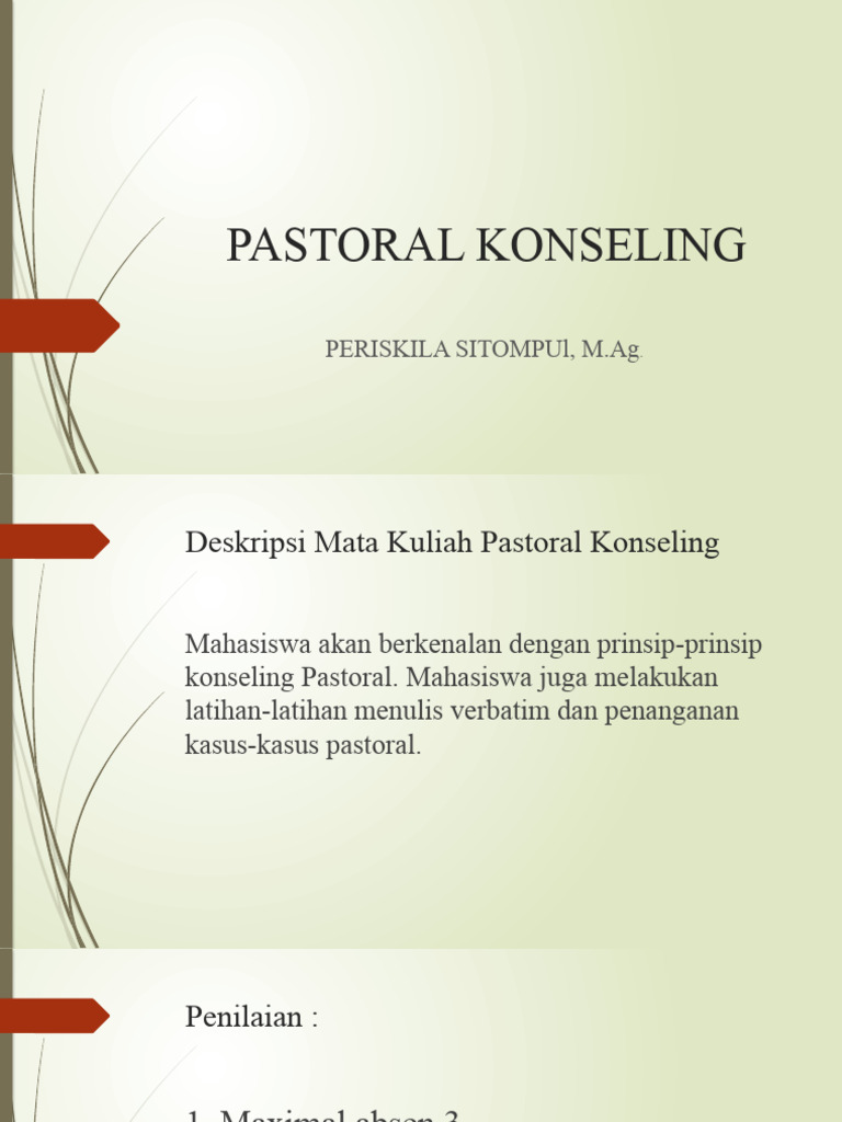 Pastoral Konseling | PDF
