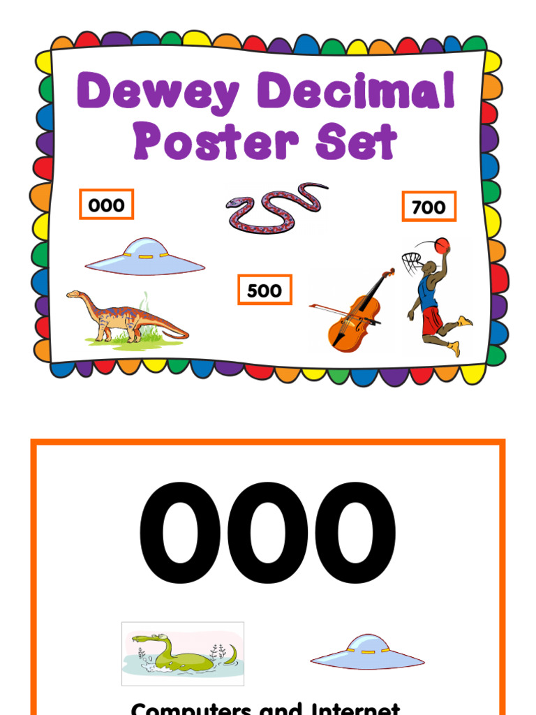 Dewey Decimal Poster Set | PDF