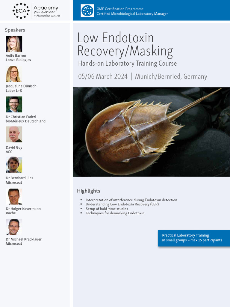 ECA Low Endotoxin Recovery Masking | PDF | Science & Mathematics