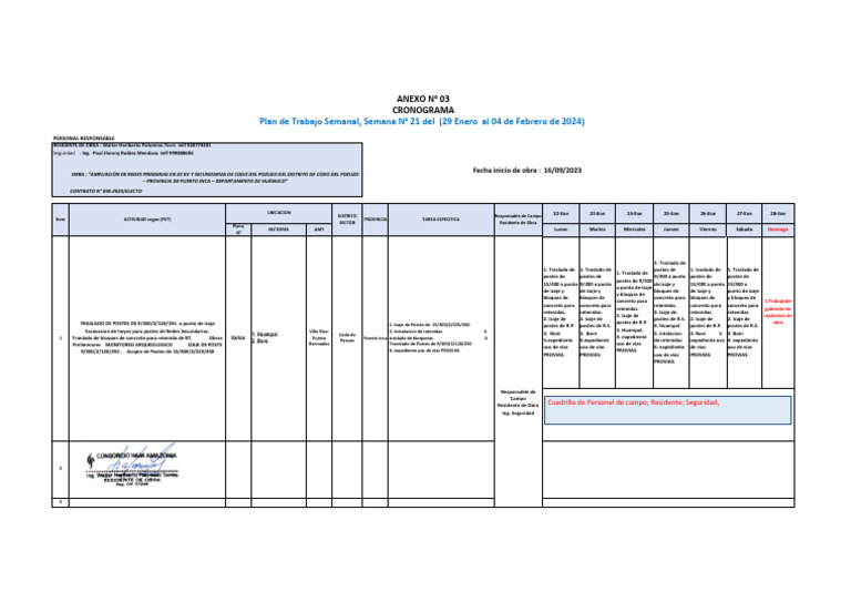 Cronograma Sem 21 | PDF