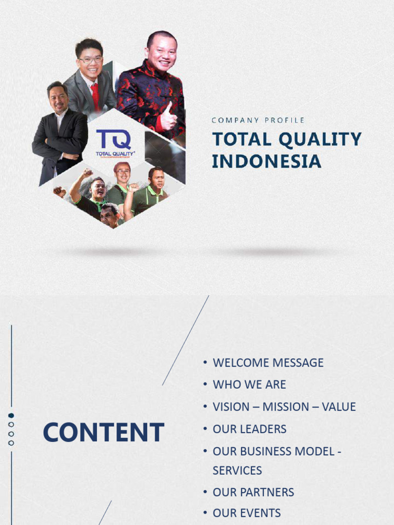 Company Profile Total Quality Indonesia 2023 | PDF