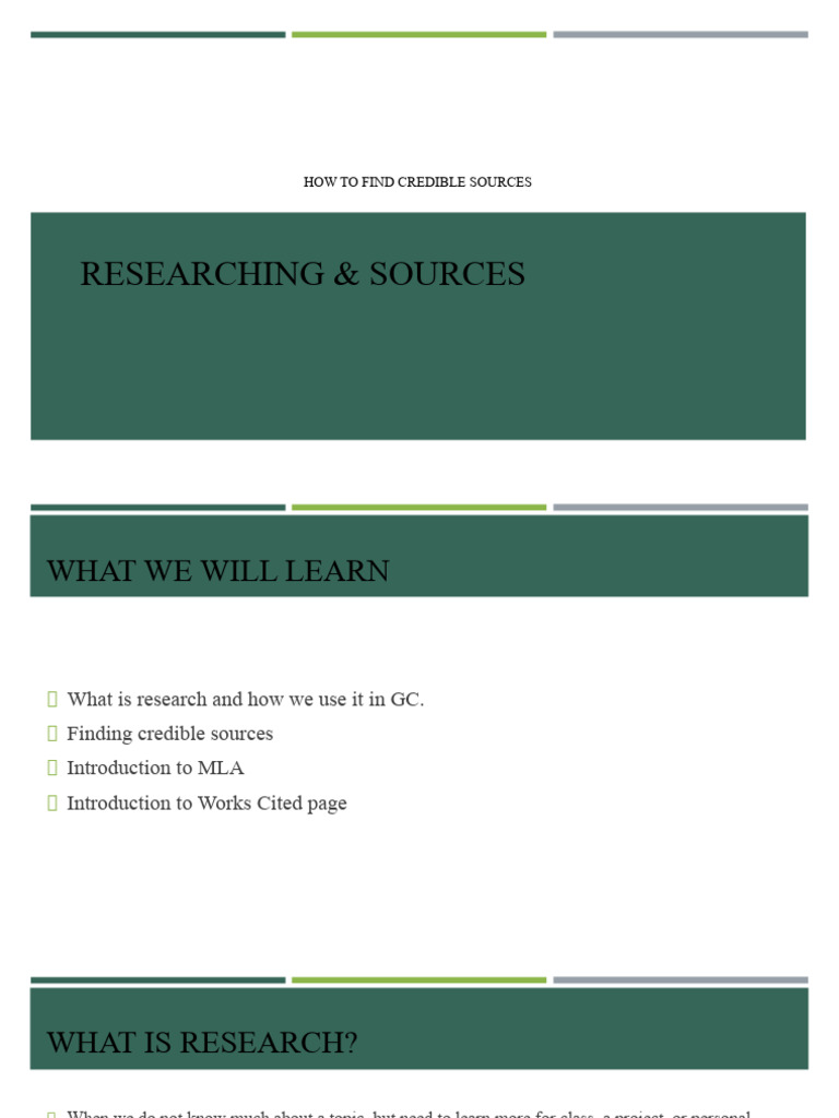 Researching Guideline | PDF