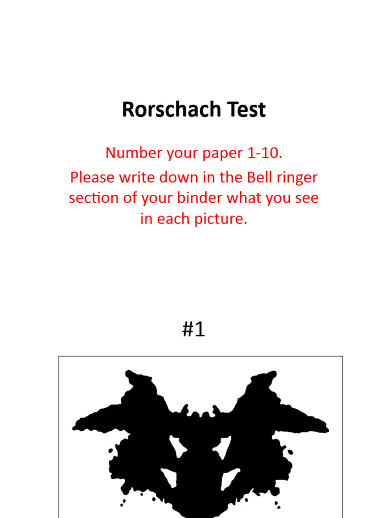 Rorschach Test Slides | PDF