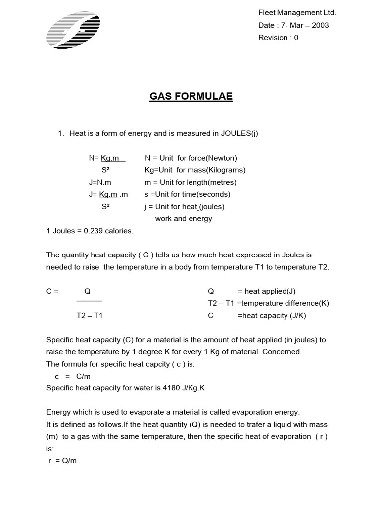 LPG Calculations and Gas Laws | PDF