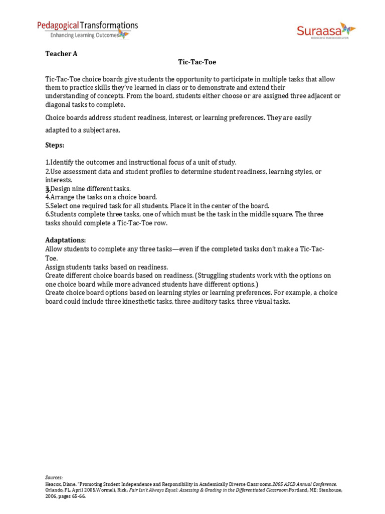 M 6 S 5-Differentiated Assignments | PDF | Differentiated Instruction