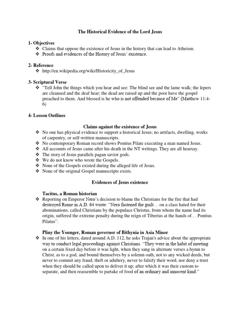 2 06 The Historical Evidence of Jesus | PDF | Jesus | Pontius Pilate