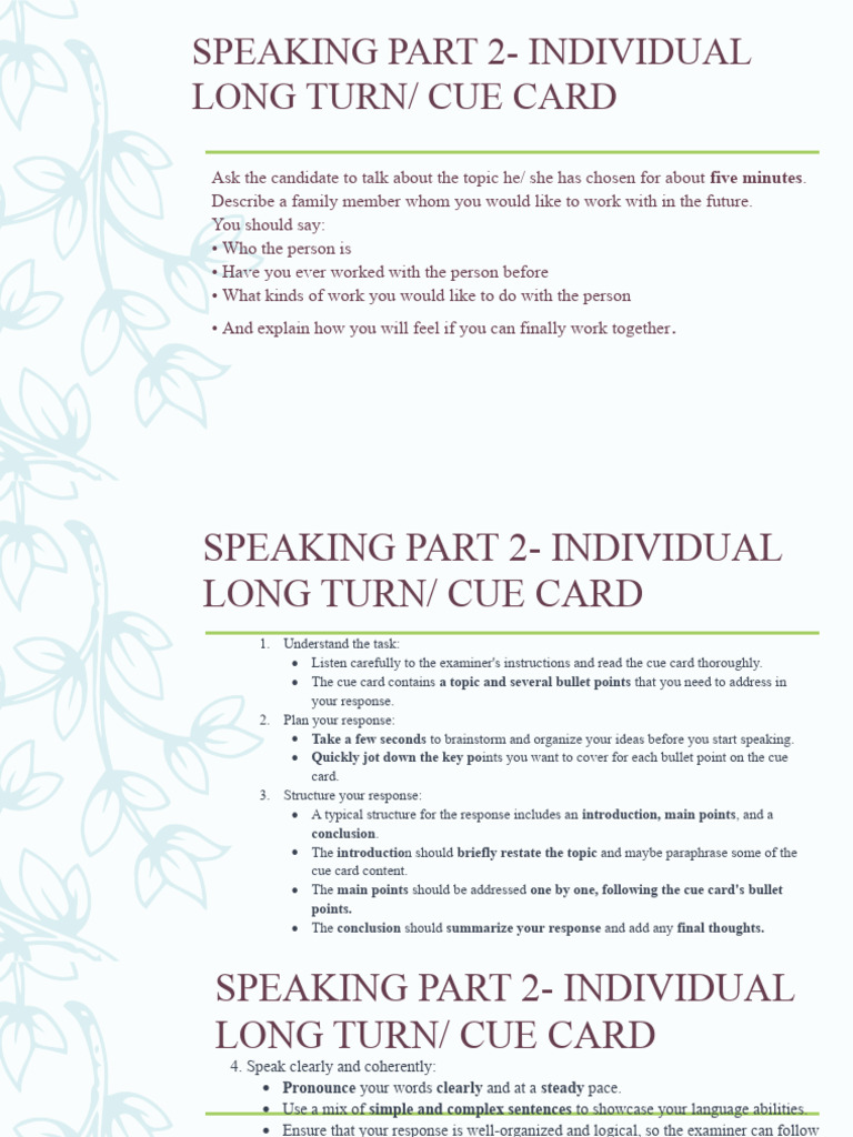 18.10.2023 Speaking Part 2 | PDF | Laughter | Grammar
