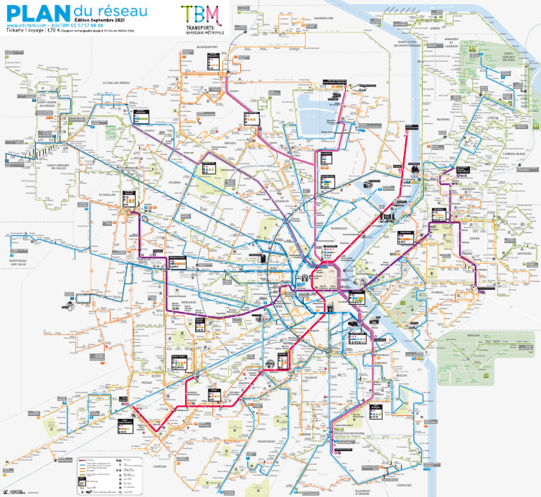 Plan General Du Reseau TBM | PDF