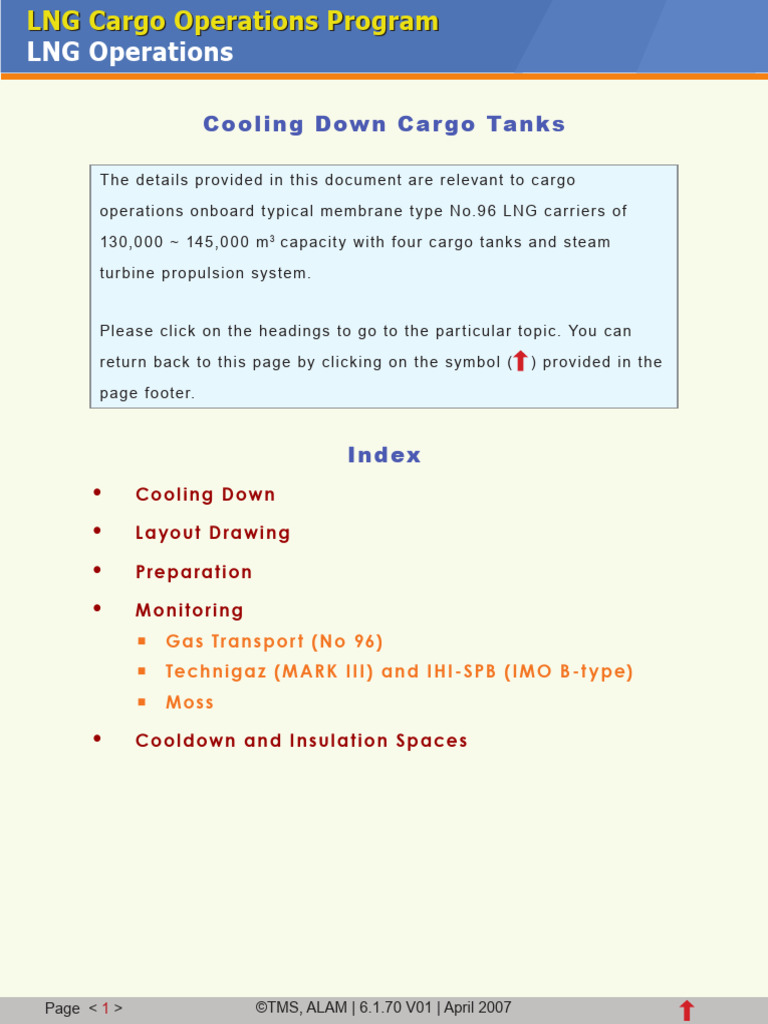 LNG Cargo Tank Cooling Procedures | PDF | Valve | Liquefied Natural Gas