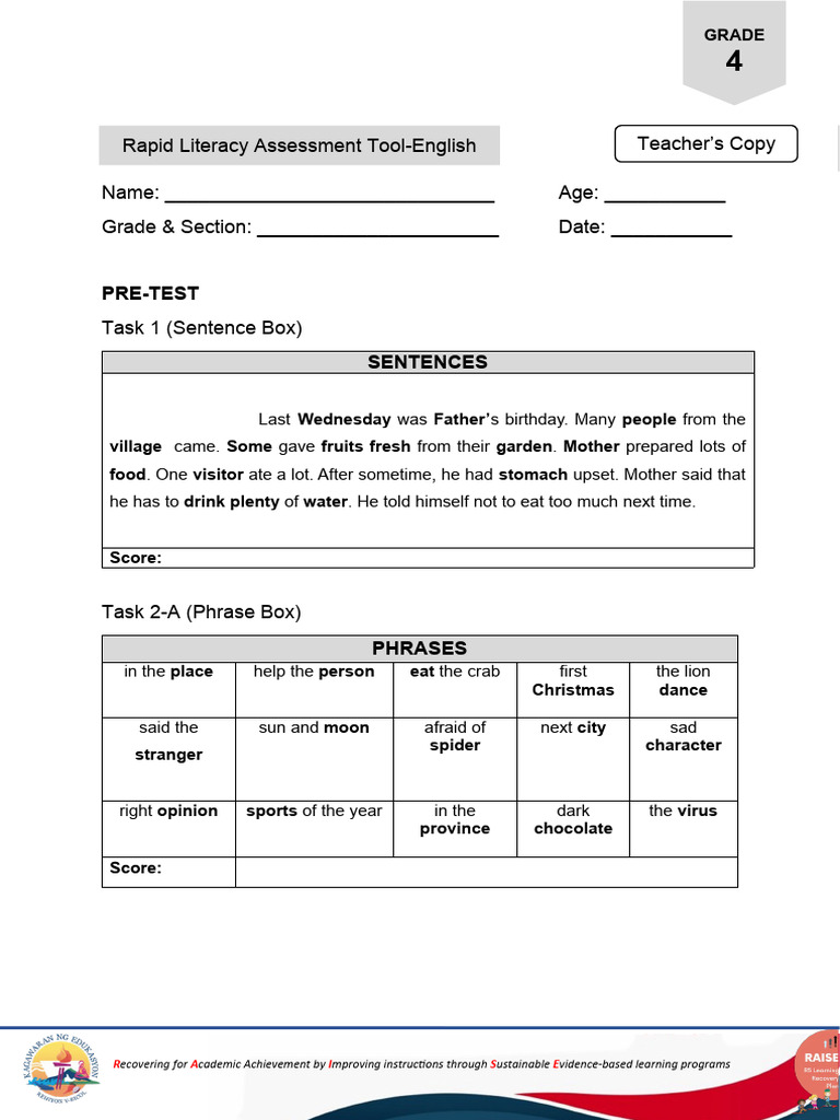 Grade 4 RLA | PDF