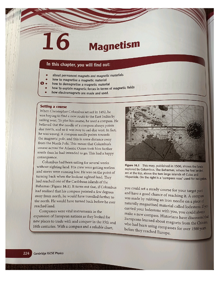 Physics Ch-16 Magnetism | PDF