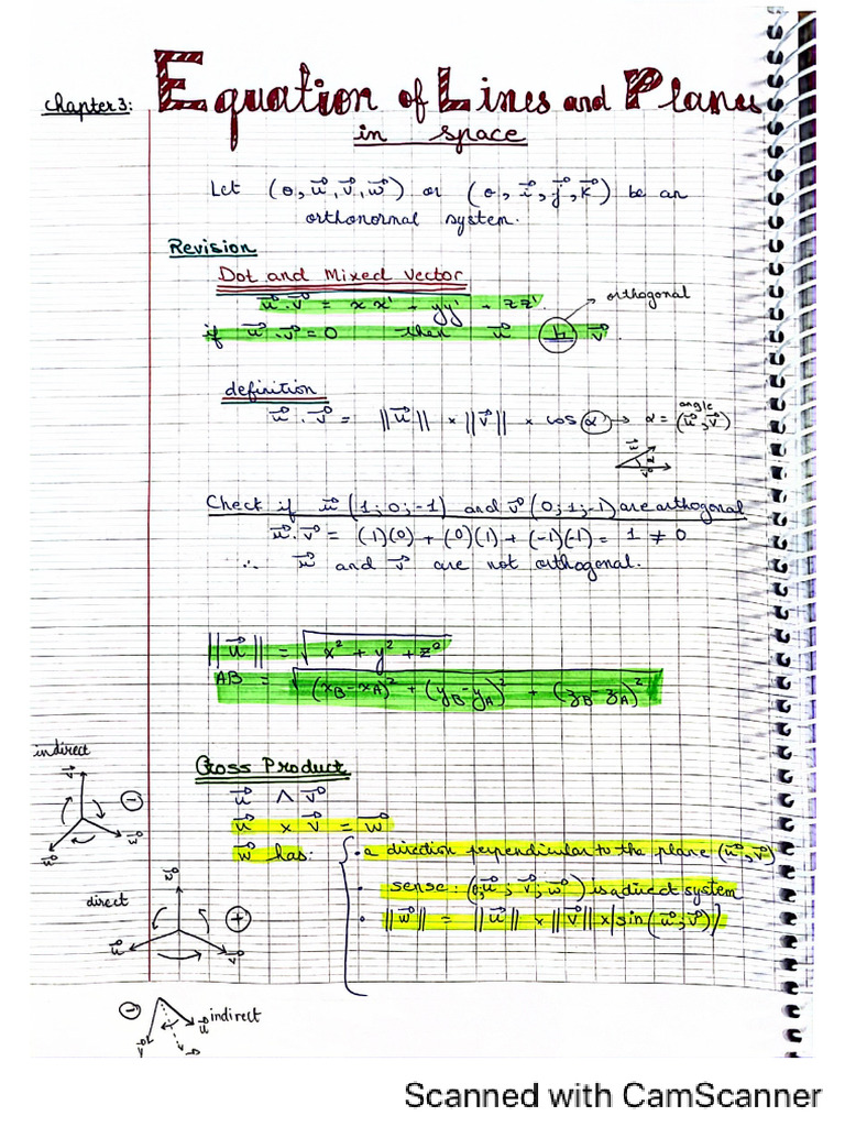 Math-Planes and Lines | PDF