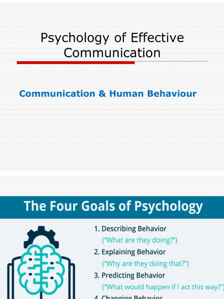 Psychology of Effective Communication-9 | PDF