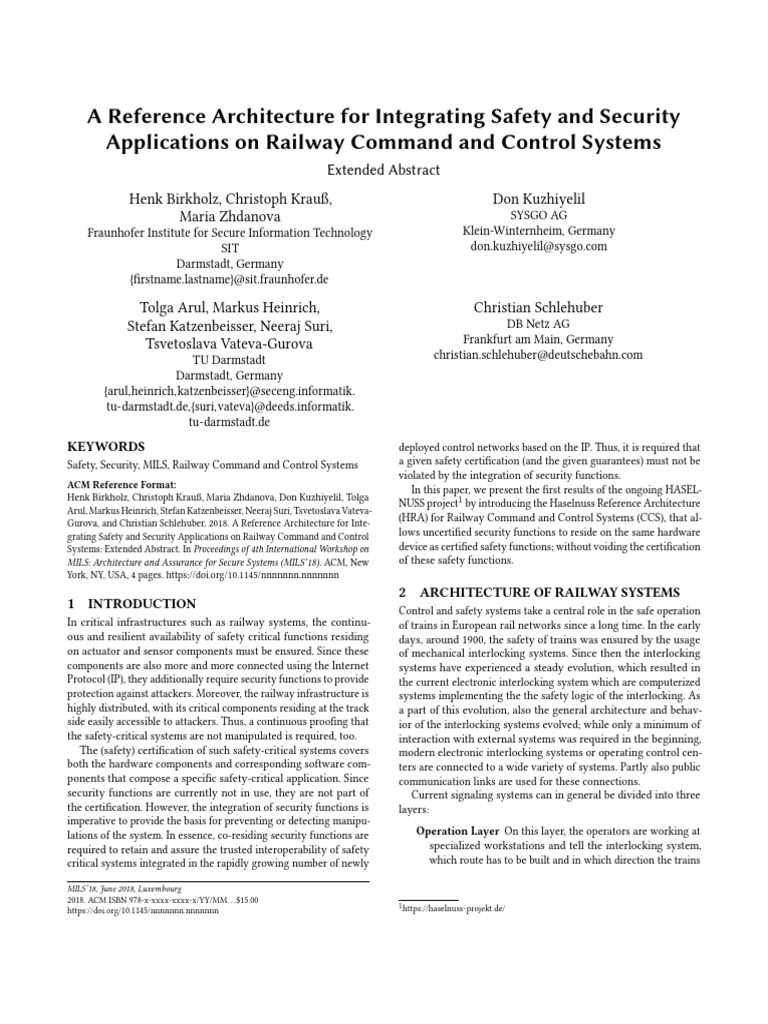 A Reference Architecture For Integrating | PDF | Computer Security | Security