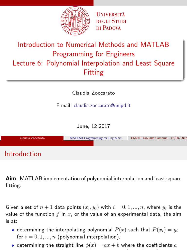lab_IAT_06 | PDF | Interpolation | Polynomial