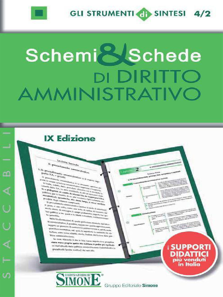 Edizioni Simone - Schemi Schede Di Diritto Amministrativo | PDF