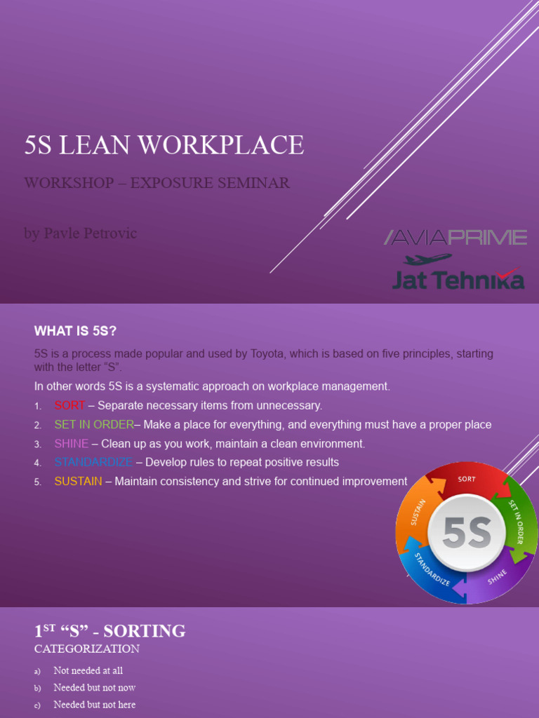 5s Lean Workplace Workshop | PDF