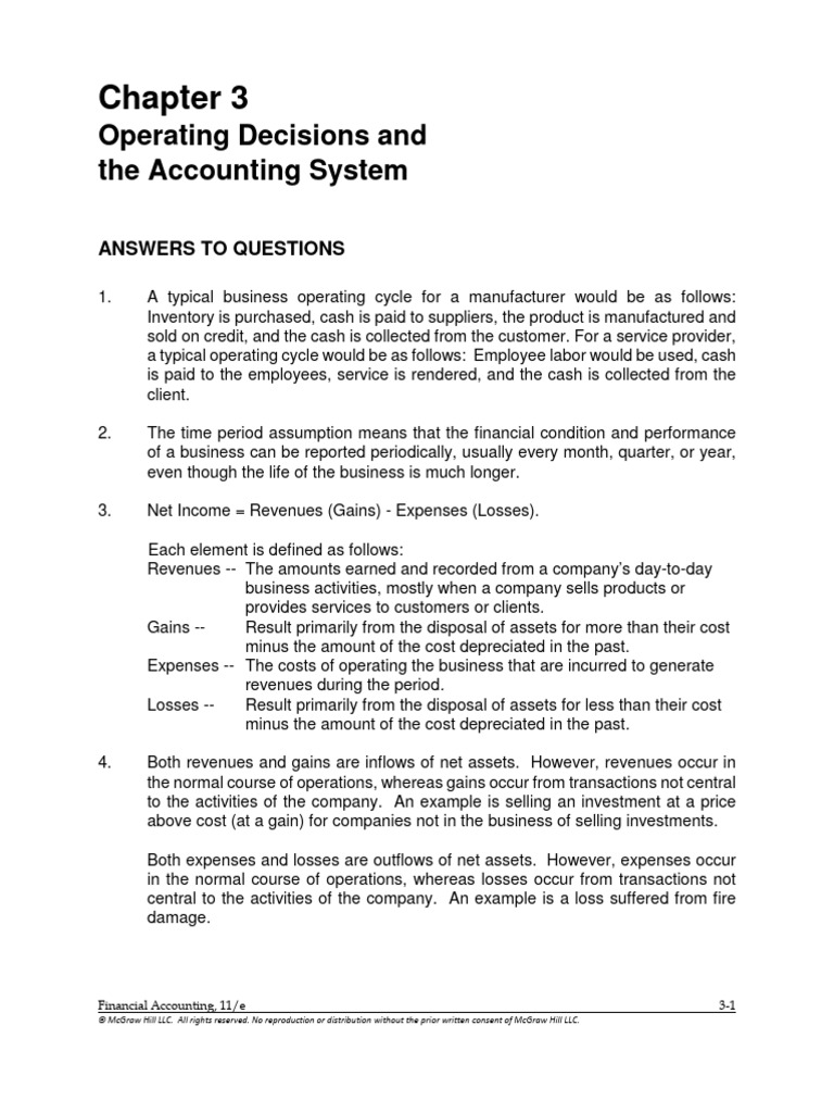 Chapter 03 Solutions Manual | PDF | Debits And Credits | Revenue