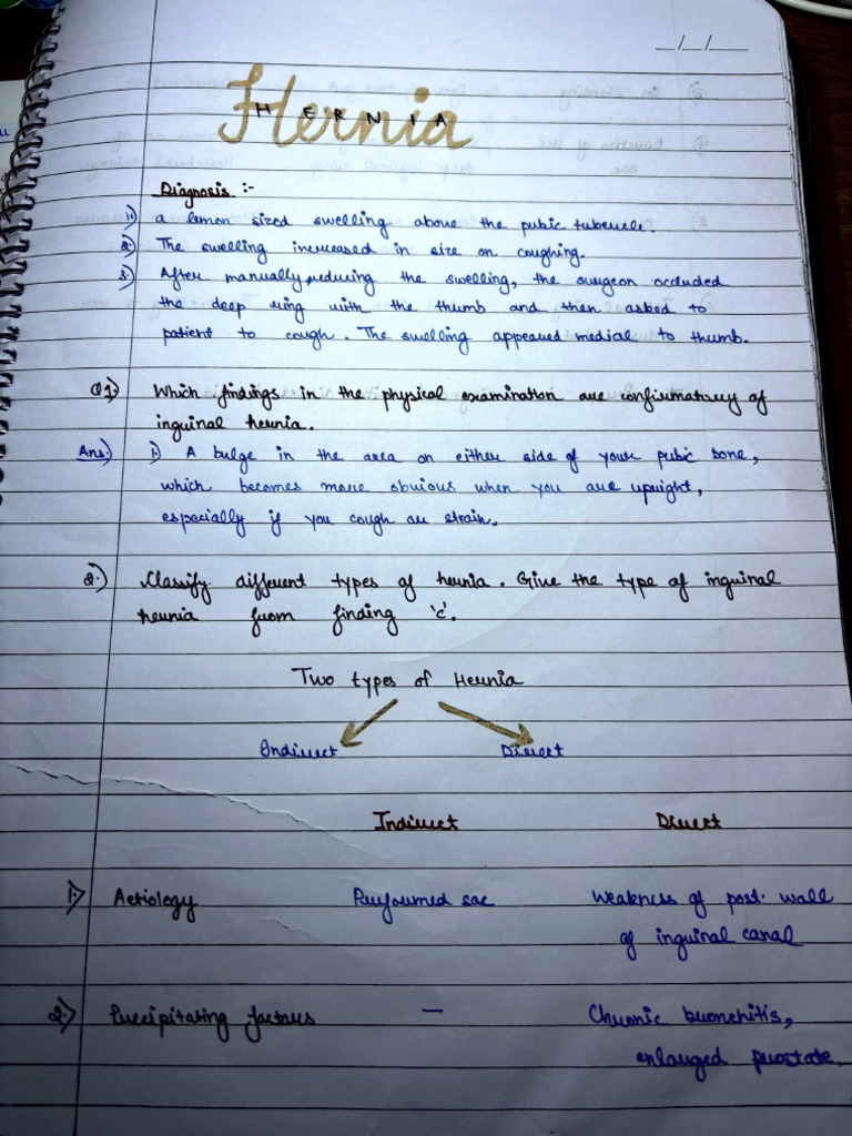 Prachi Bansal Hernia Assignment | PDF Prachi Bansal Hernia Assignment | PDF