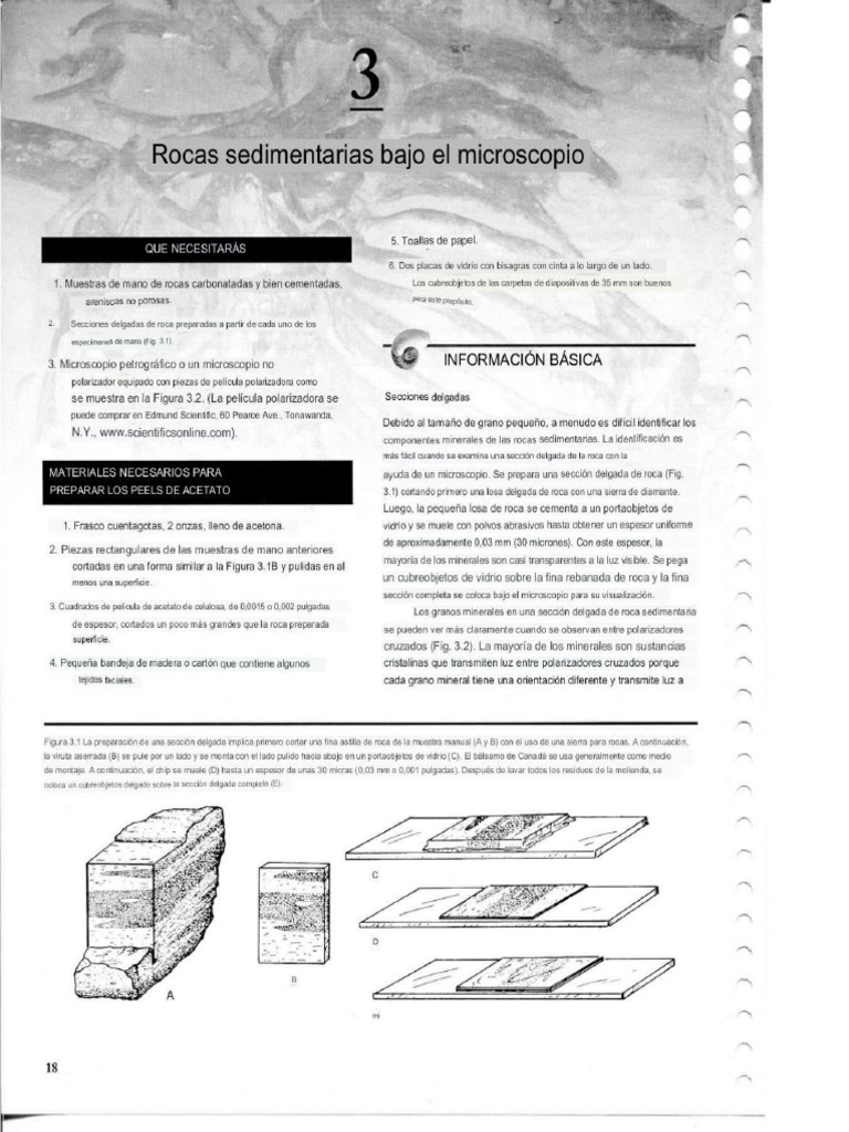 Chapter 3 - Sedimentary Rocks Under The Microscope | PDF