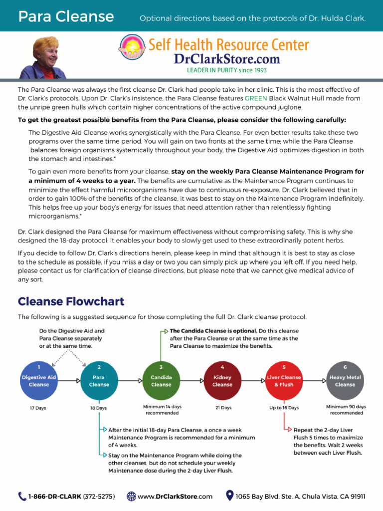 Para Cleanse Instructions 2023 | PDF