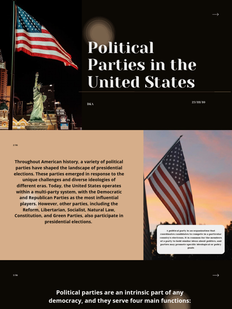 Political Parties in The USA1 | PDF | Political Parties | American ...